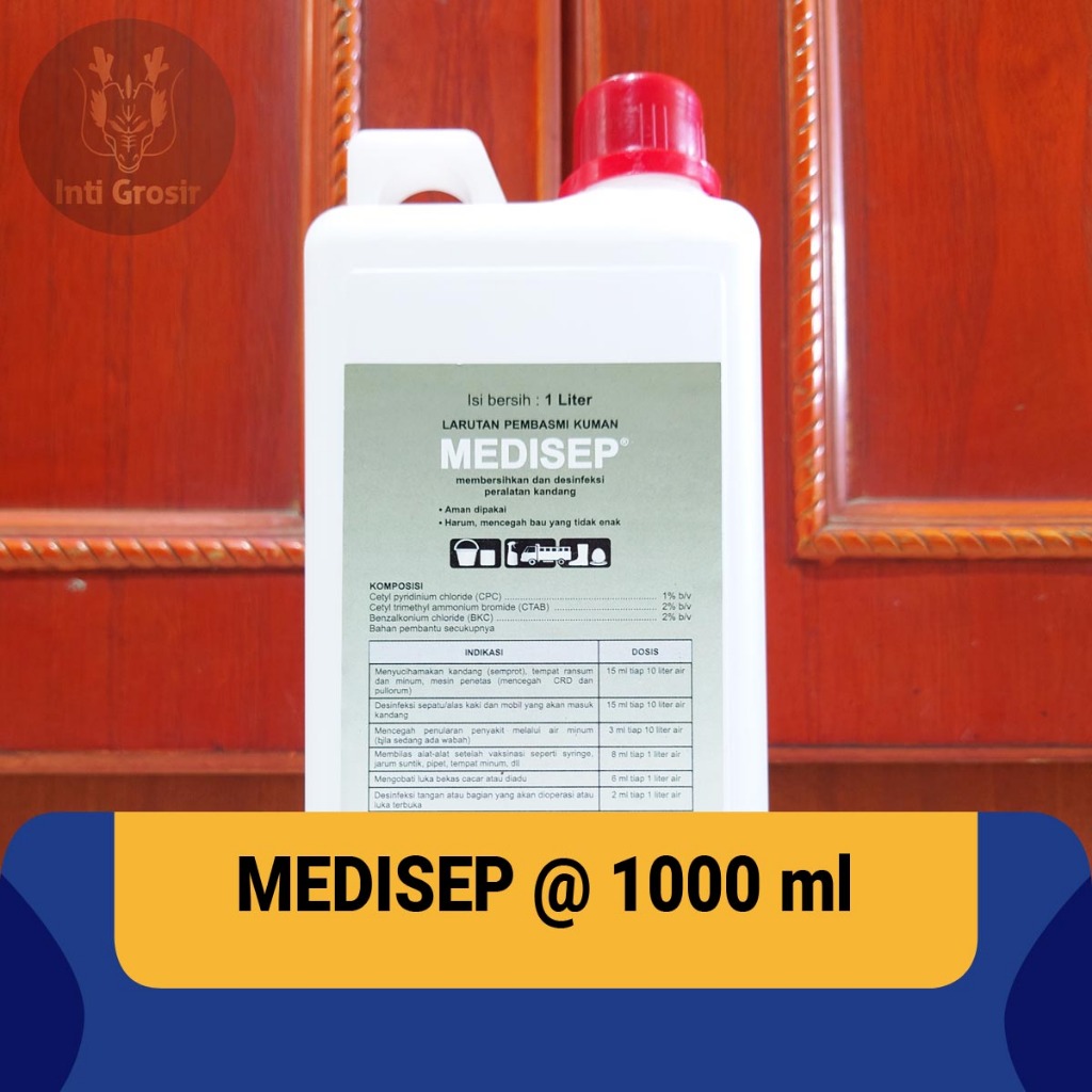 Jual MEDISEP 1 Liter - Desinfektan Anti Virus Kuman Bakteri Jamur Rumah Kandang Lingkungan Kamar ...