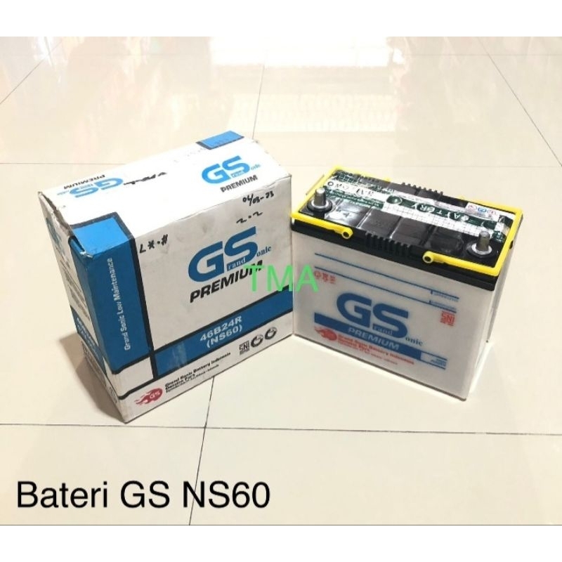 Jual Aki Mobil GS NS60 Basah Premium 46B24R | Shopee Indonesia