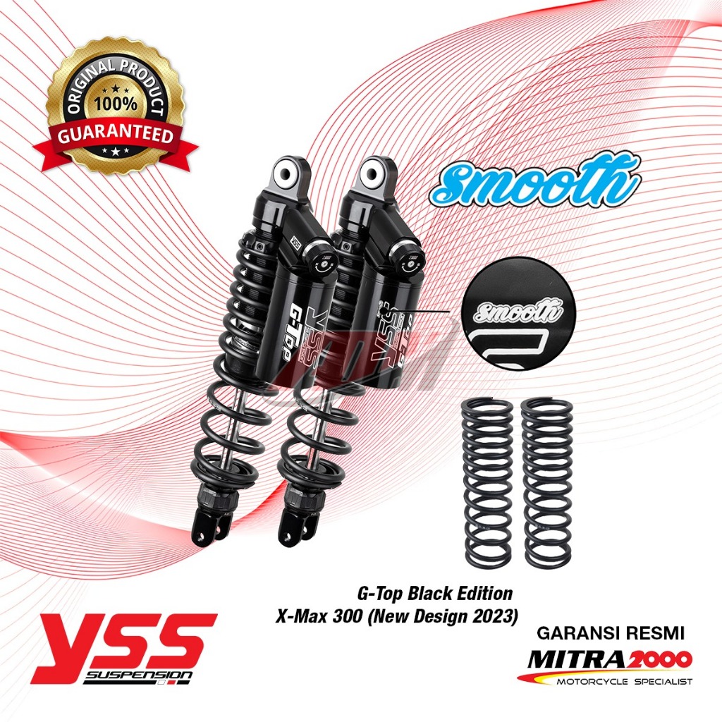 Jual YSS Twin Shock G-Top Smooth Black Edition TG362-350TRC For X-Max 300 (New Design 2023 ...