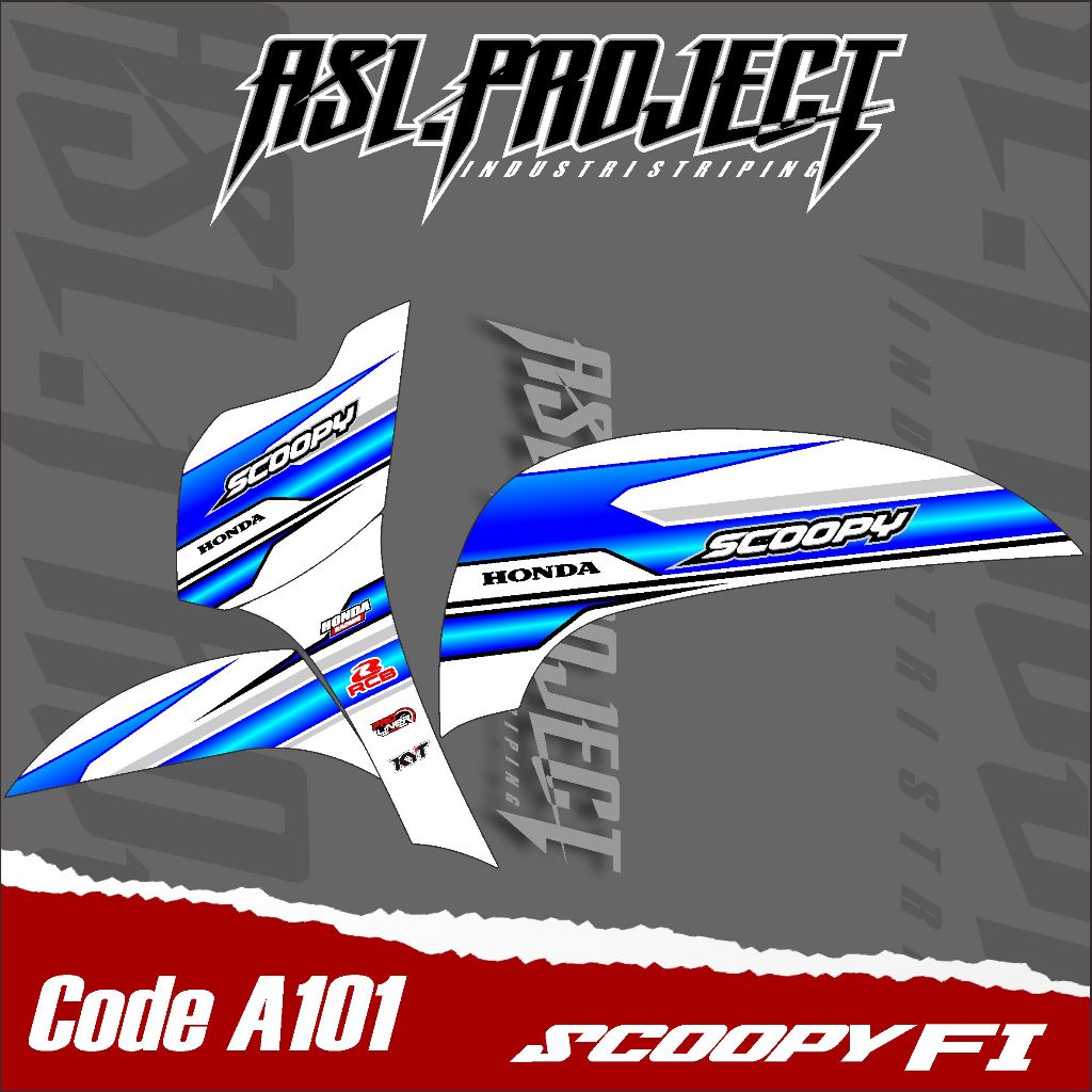 Jual Asl.project-CODE A101 DECAL STRIPING HONDA SCOOPY FI Lits Variasi ...