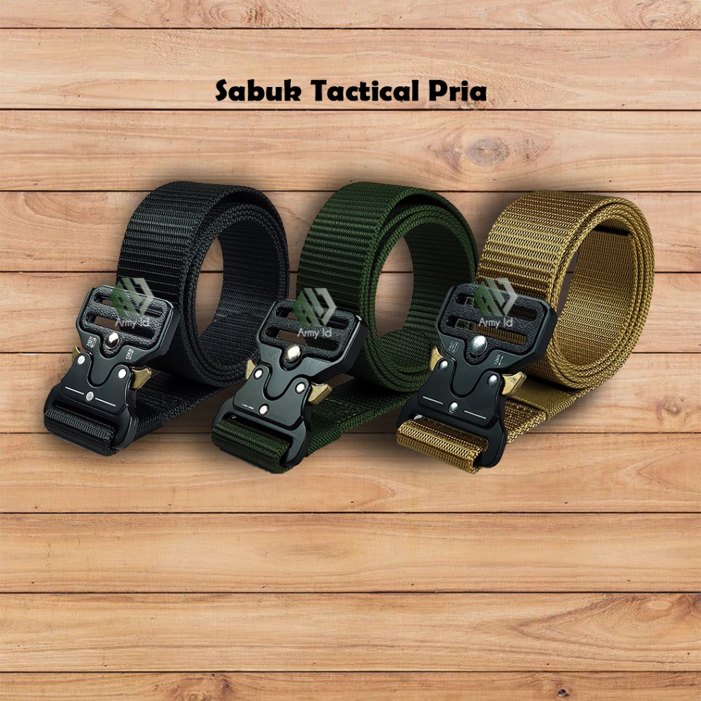 Jual Ikat Pinggang Pria | Sabuk Tactical | Gesper Pria Kepala Sabuk Besi | Shopee Indonesia