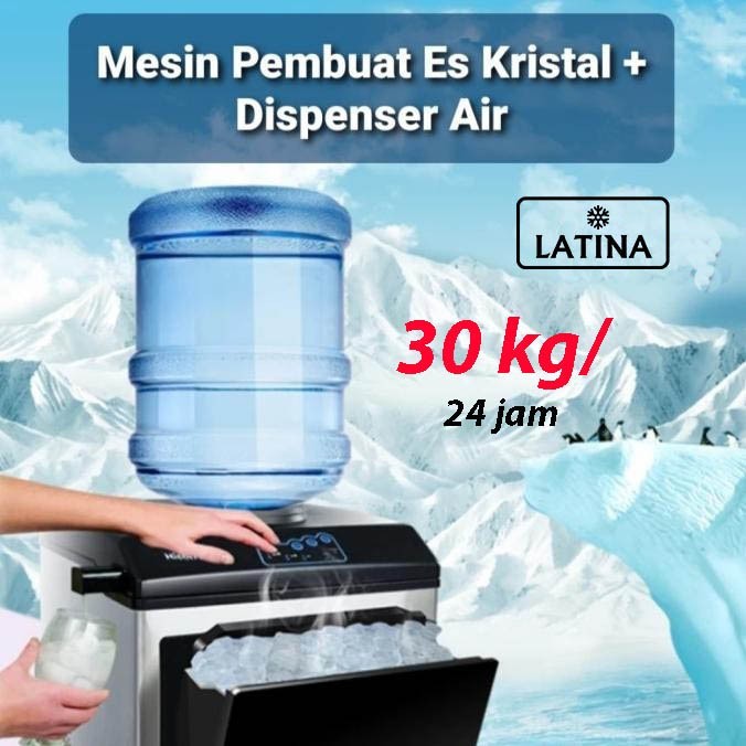 Jual Mesin Pembuat Ice Batu / Dispenser Air Galon Ice Cube Latina C22B ...