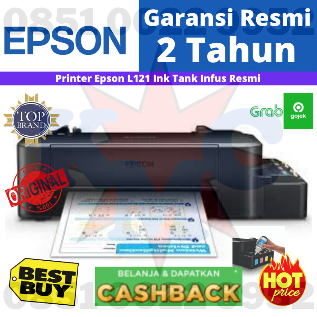 Jual PRINTER EPSON ECO TANK L 121 EPSON L121 ( pengganti Epson L120 ) | Shopee Indonesia