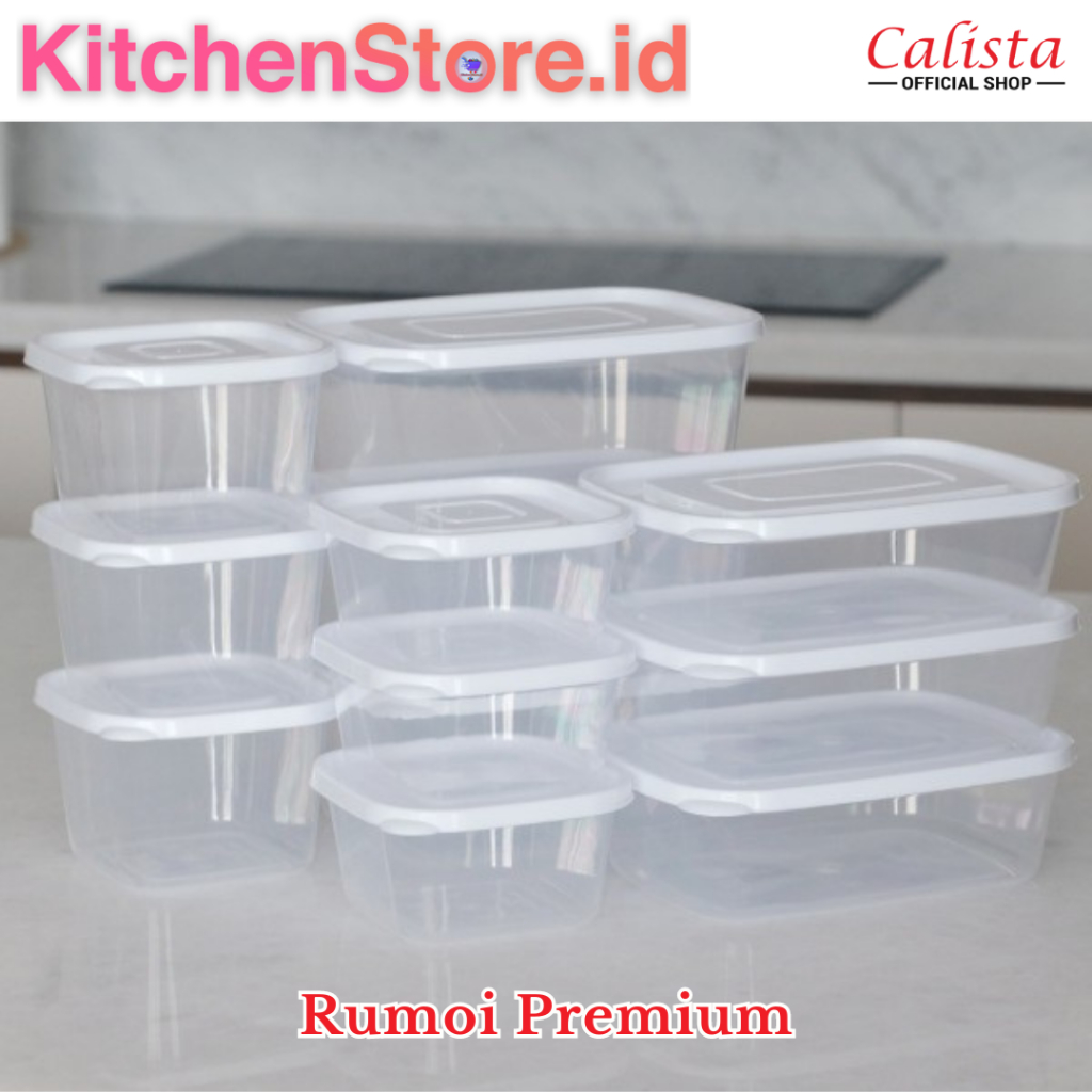 Jual TOPLES KULKAS CALISTA RUMOI PUTIH BENING TRANSPARAN 12 PCS SET ...