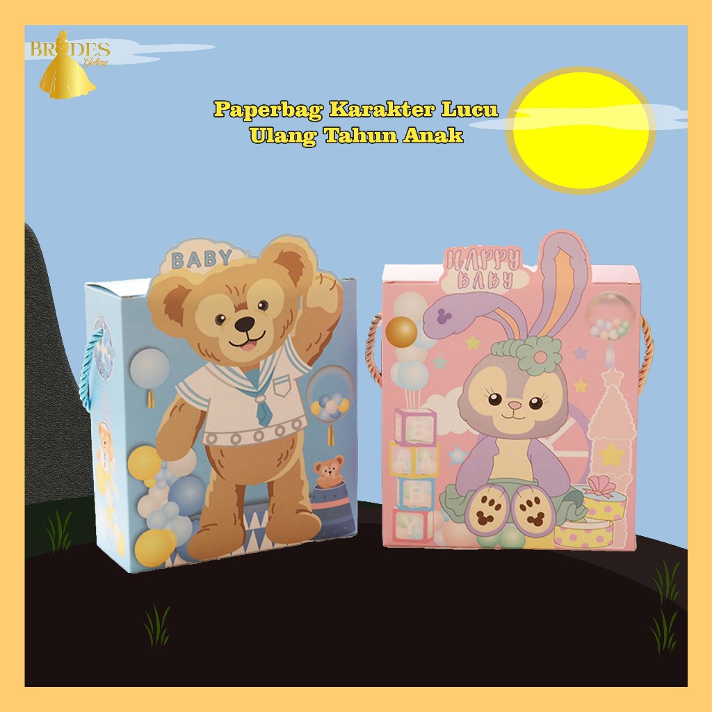 Jual BD Paperbag Ulang Tahun / Goodie Bag Ulang Tahun Karakter/ Tas ...