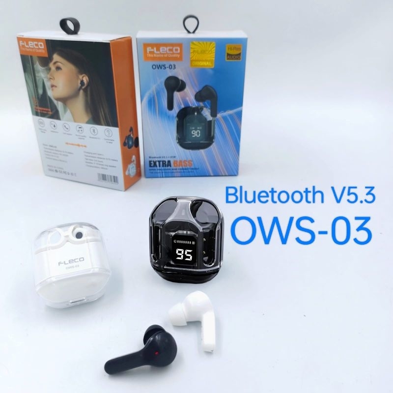 Jual Headset Fleco Bluetooth OWS-03 Original Hansfree Handset HF Bluetooth Fleco OWS-03 Wireless ...
