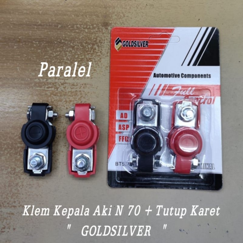 Jual KLEM KEPALA AKI ACCU MOBIL N70 KEPALA BESAR + TUTUP KARET ...