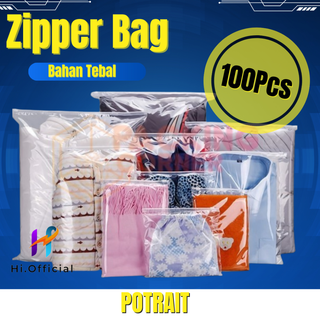 Jual (POTRAIT BENING) Zipper Bag / Zipper Resleting / Zipper Storage ...