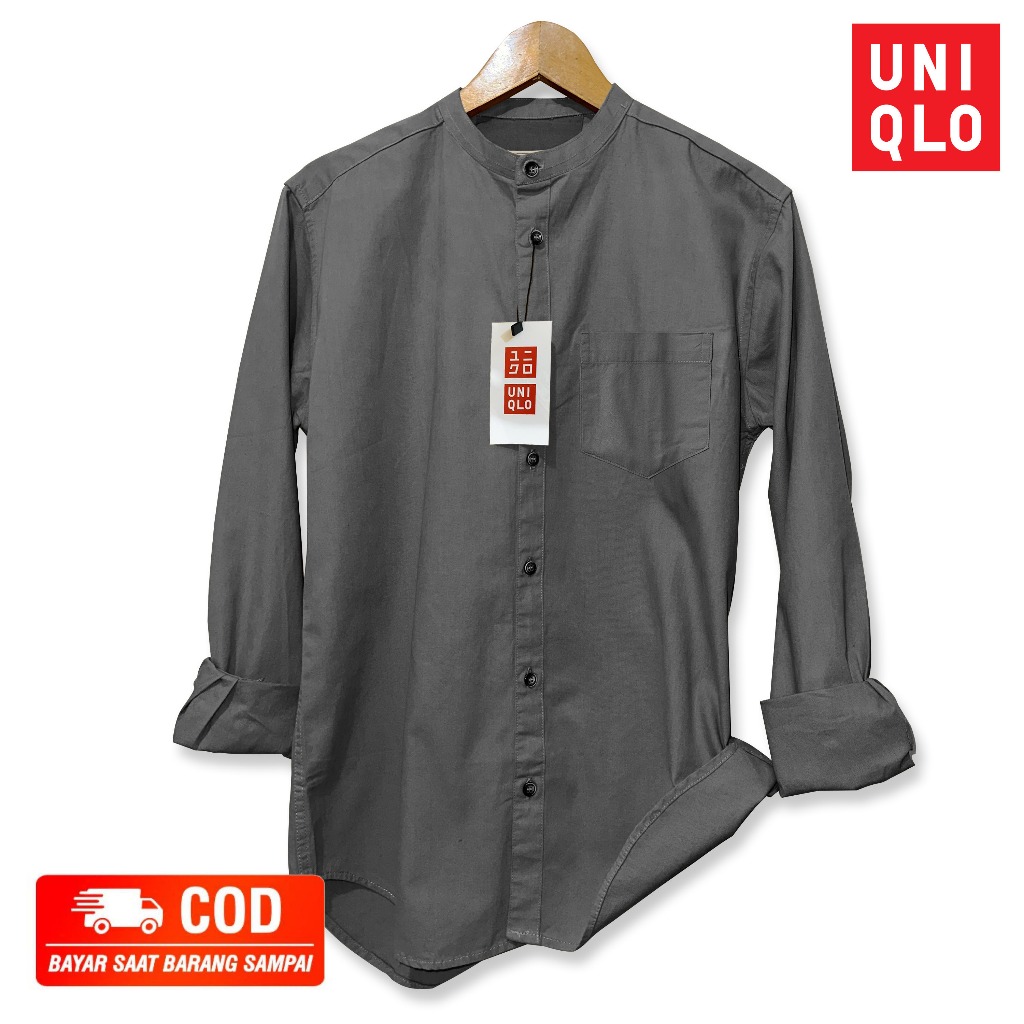 Jual 𝐌𝐀𝐍𝐙𝐎𝐋𝐀.𝐈𝐃 Baju Muslim Pria Jumbo Uniqlo Kemeja Koko Jumbo Uniqlo ...