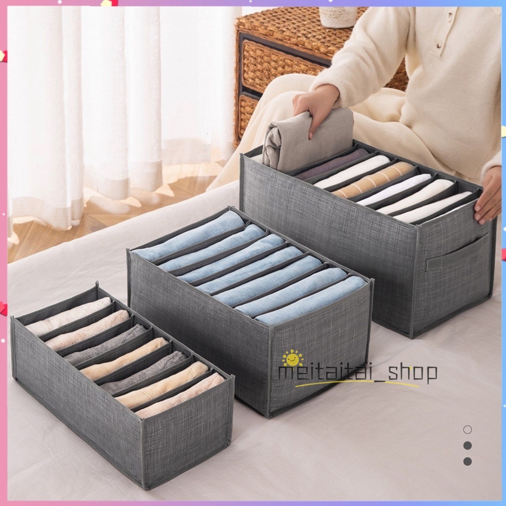Jual Storage Box Organizer Lemari pakaian Kotak set isi 9 Sekat Laci ...