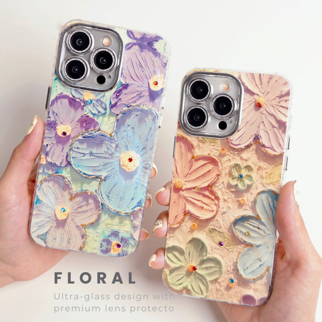 Jual FLORAL Phone Case -Tahan Guncangan Casing Pelindung Softcase ...