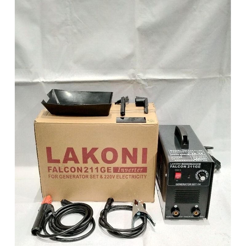 Jual Lakoni Falcon 211 GE Mesin Las Inverter DC Bisa Genset | Shopee ...