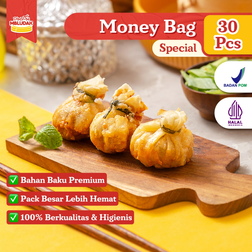 Jual Dimsum Mbludak Money Bag Frozen Dimsum Special Halal 30 Pcs ...