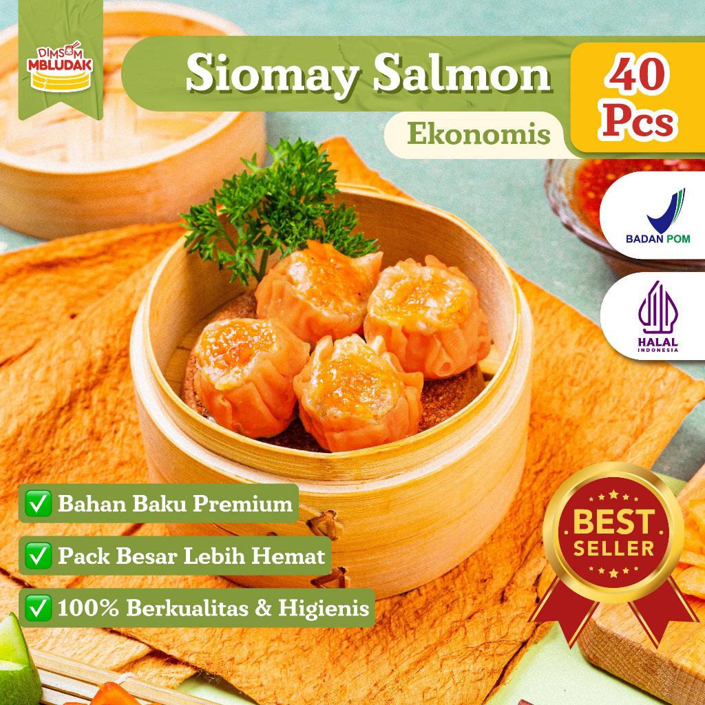 Jual Dimsum Mbludak Siomay Salmon Frozen Dimsum Ekonomis Halal 40 Pcs ...