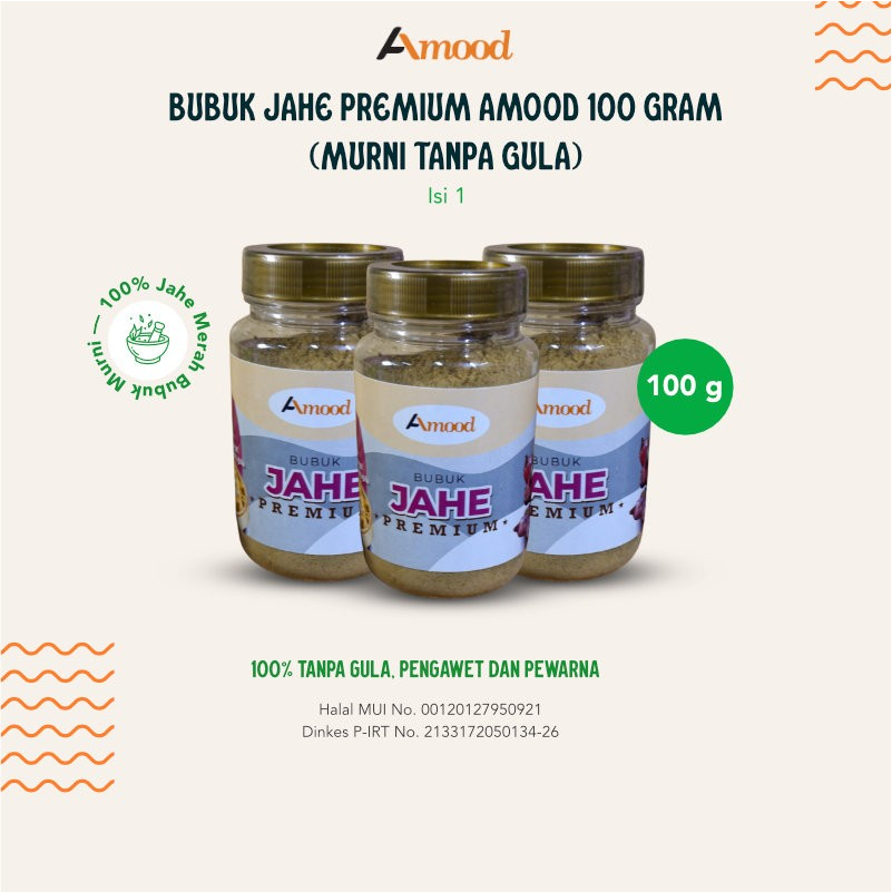 Jual JAHE BUBUK PREMIUM AmooD Jahe Merah Murni 100% Tanpa Pengawet dan ...