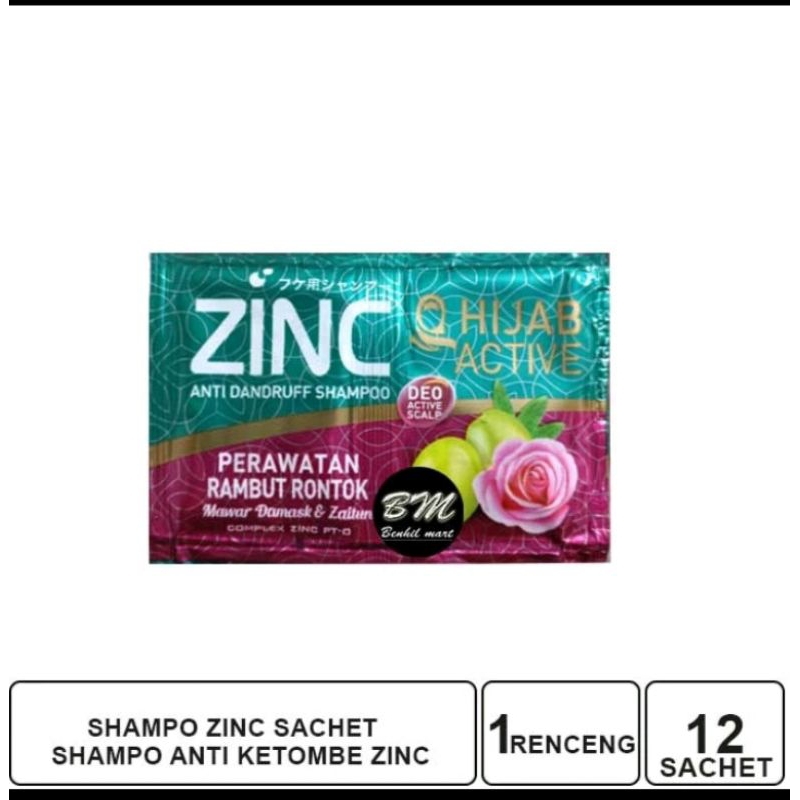 Jual Zinc shampoo hijab active 12 sachet | Shopee Indonesia