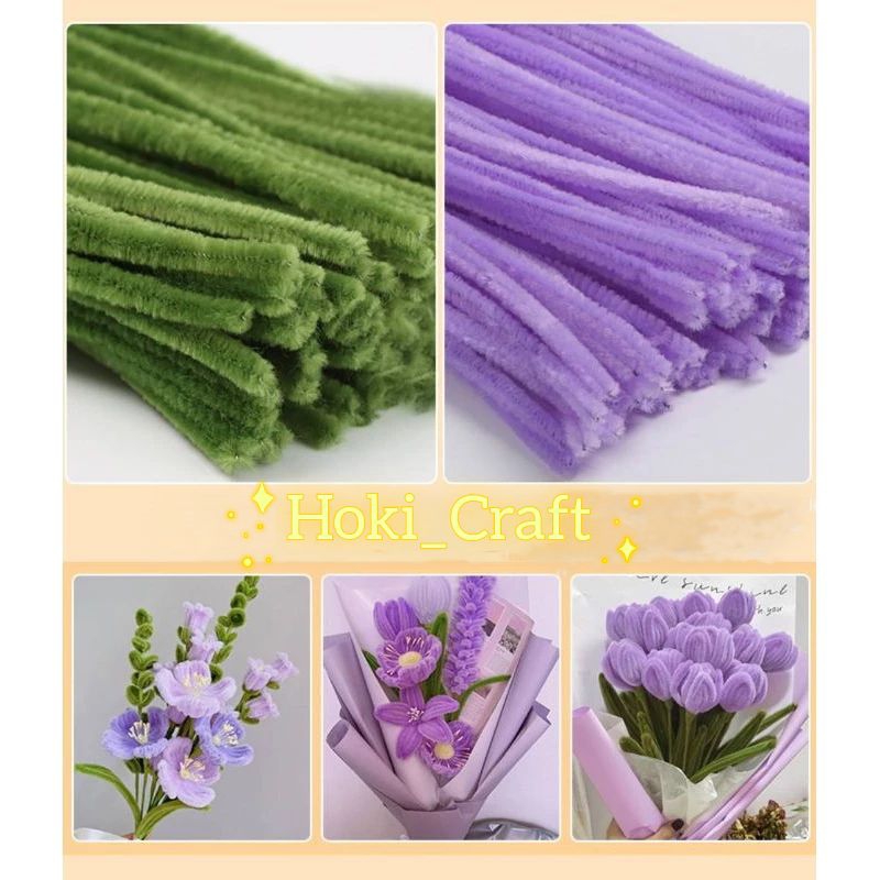 Jual Kawat Bulu Mercy - Pipe Cleaner - Mainan Edukasi isi 25 dan 50 Pcs ...