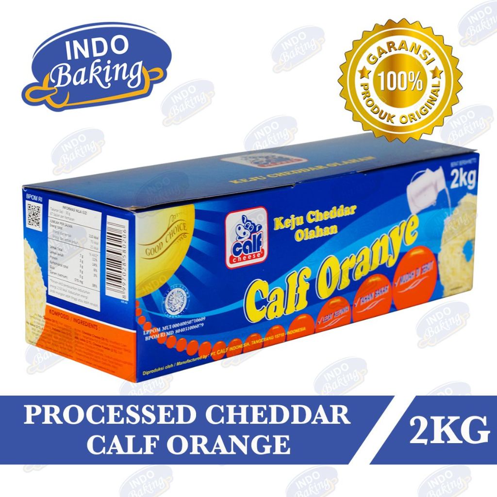 Jual Calf Cheddar Cheese (ORANGE) 2KG | Shopee Indonesia