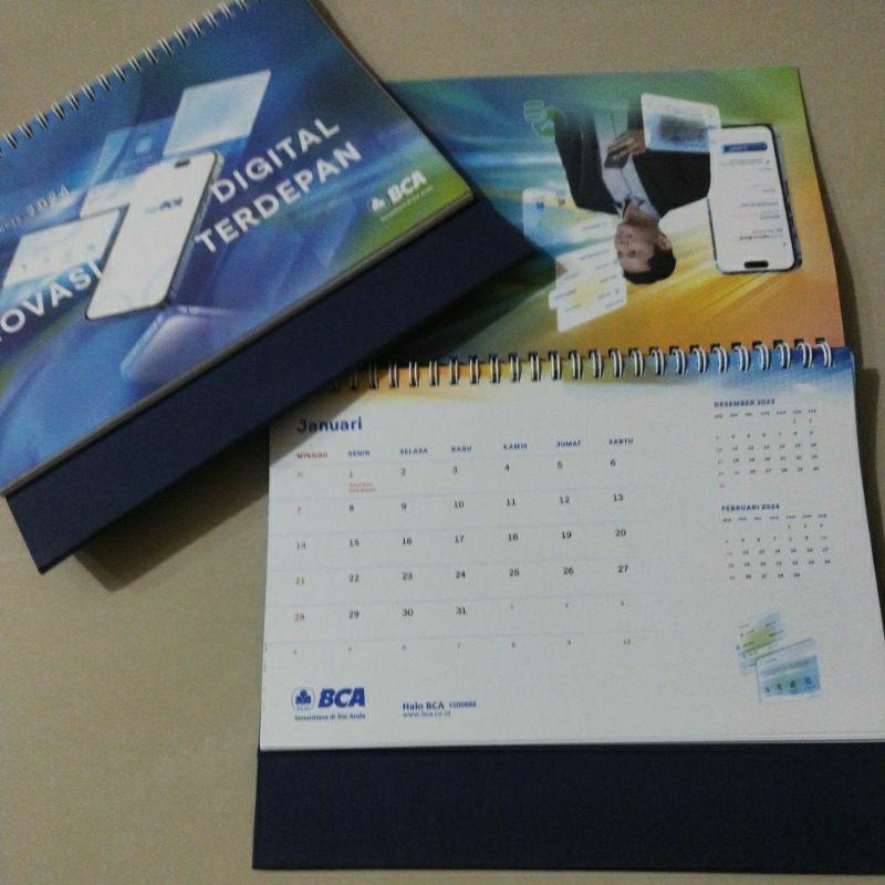 Jual Kalender 2024 Meja logo bank | Shopee Indonesia