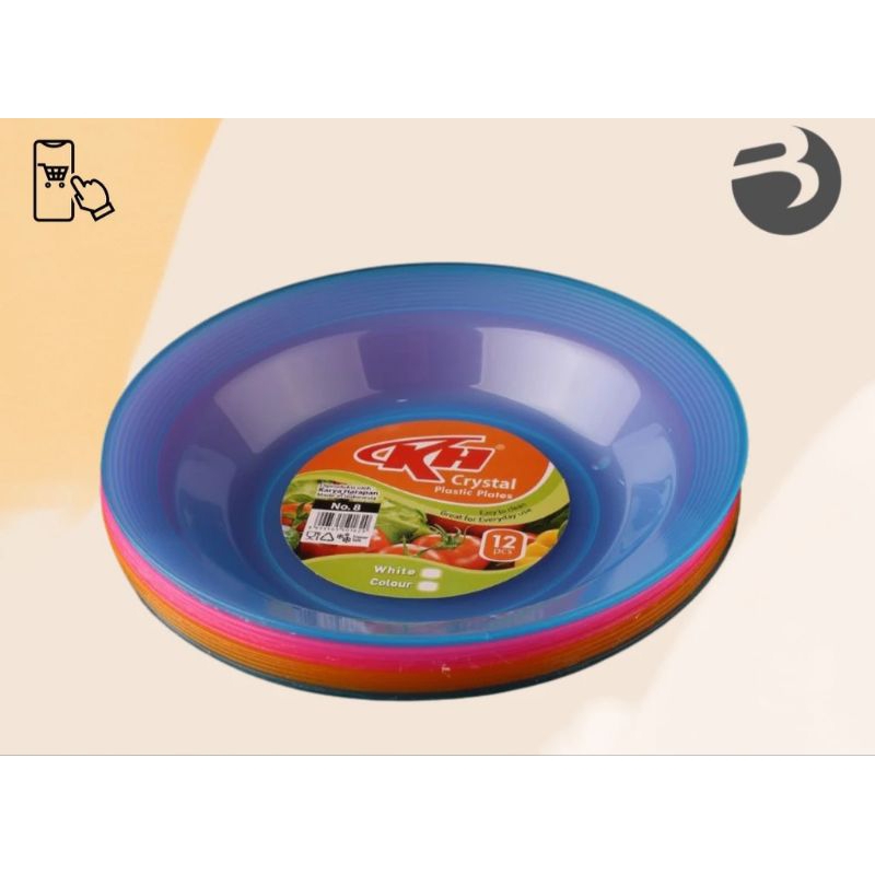 Jual Lepek Piring Lepek Plastik KH / Piring Lepek Berkualitas | Shopee ...