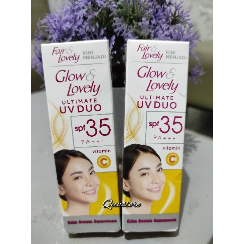 Jual Fair / Glow & Lovely Ultimate UV Duo SPF 35 PA+++ Vitamin C 20g | Shopee Indonesia