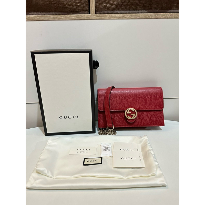 Jual Gucci woc interlocking ghw red SOLD | Shopee Indonesia