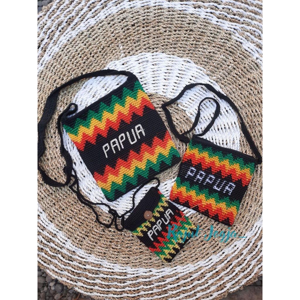 Jual Tas Papua , tas rajut , noken Papua, Tas selempang, Tas selempang ...