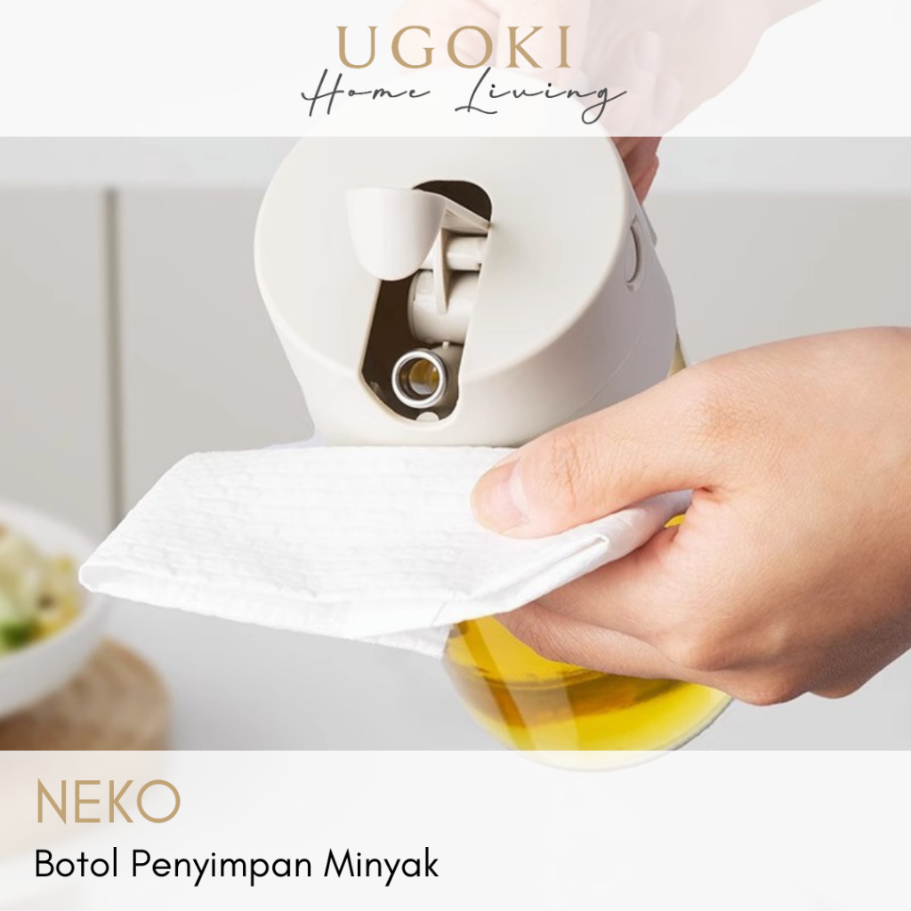 Jual |UGOKI| NEKO Botol Dispenser Wijen Olive Oil Transparan Dispenser ...
