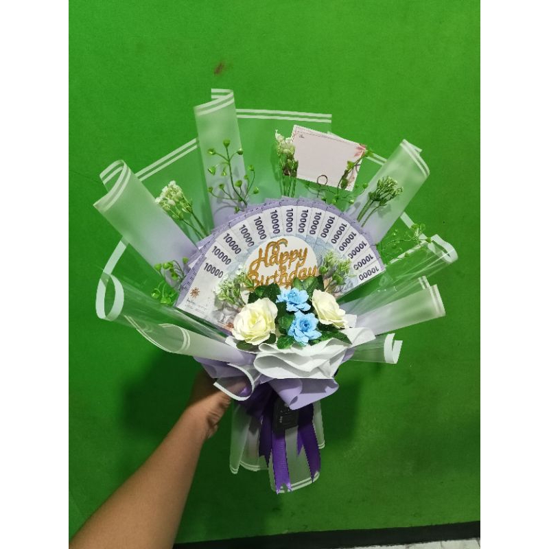 Jual Buket uang 15 lembar model kipas|buket bunga buket boneka buket ...