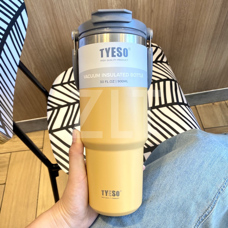 Jual 900ml Botol Minum Tyeso Stainless Estetik Tumbler Tyeso Termos Tyeso Kopi Teh Jus | Shopee ...