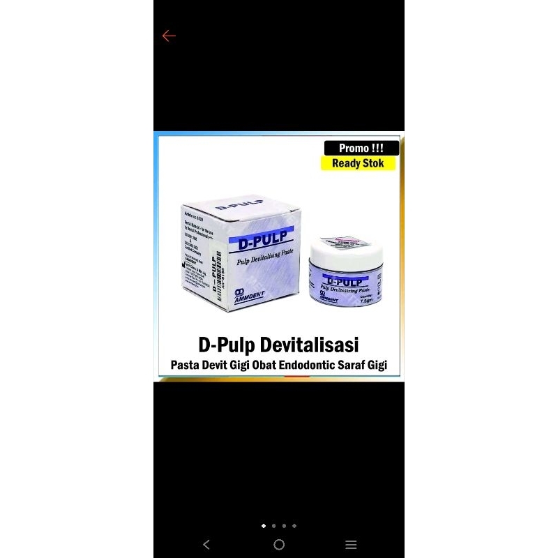 Jual D-Pulp Devitalisasi | Produk gigi | pasta non arsen | Shopee Indonesia