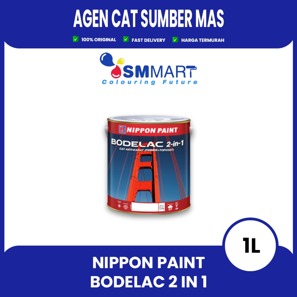 Jual Cat Kayu dan Besi Nippon Bodelac 2in1 Anti Karat Warna 1 Liter ...