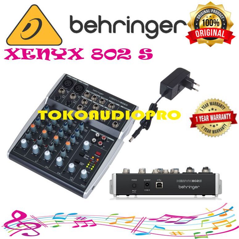 Jual Mixer Behringer Xenyx 802S 8 Input Analog Mixer Behringer 802 s ...