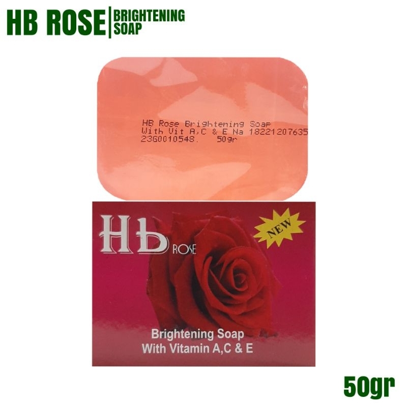 Jual HB Rose Brightening Soap BPOM 50gr (Satuan) | Shopee Indonesia