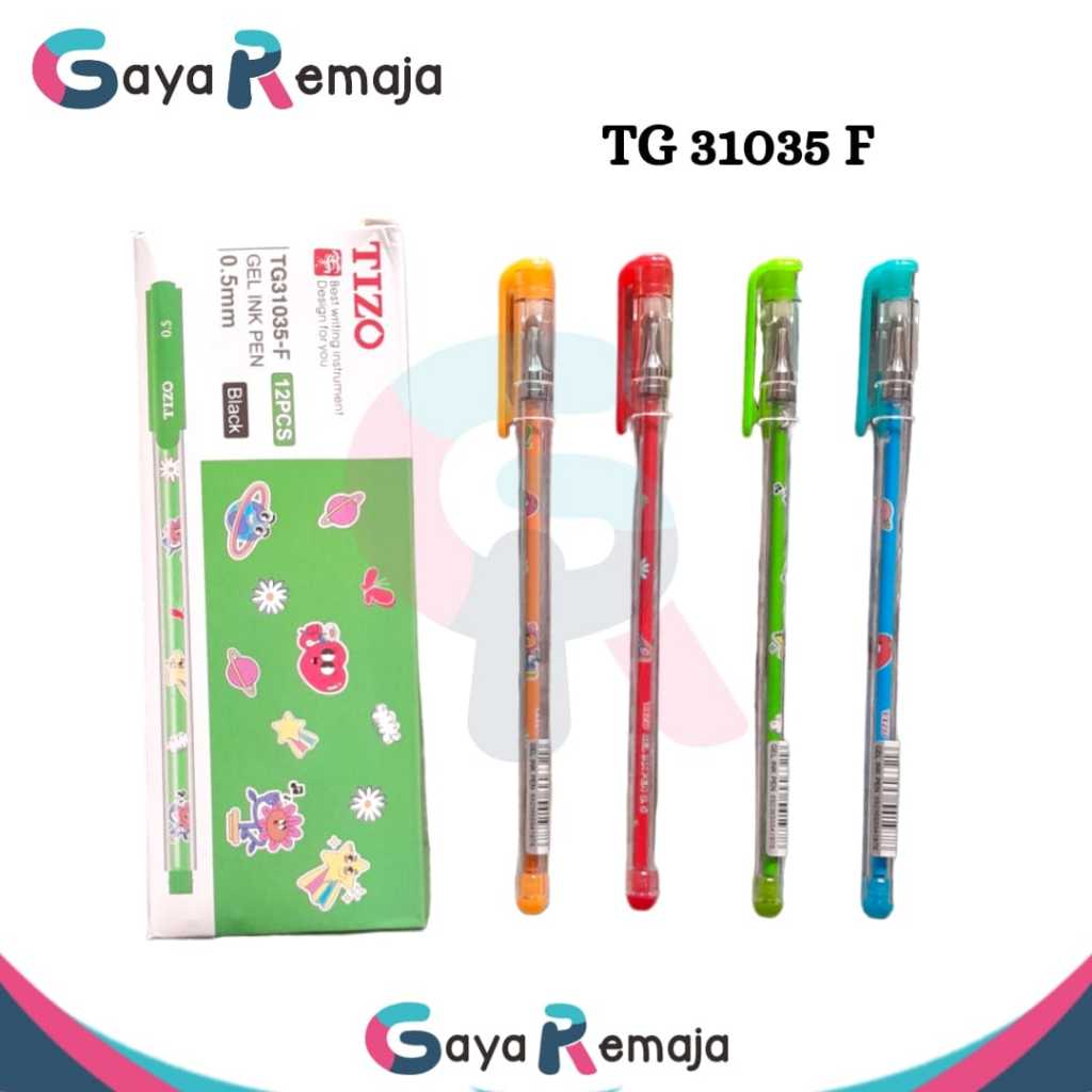 Jual Gel Pen TIZO | Pulpen 1 Pak & Ecer Murah | Fancy Pen | ballpoint ...