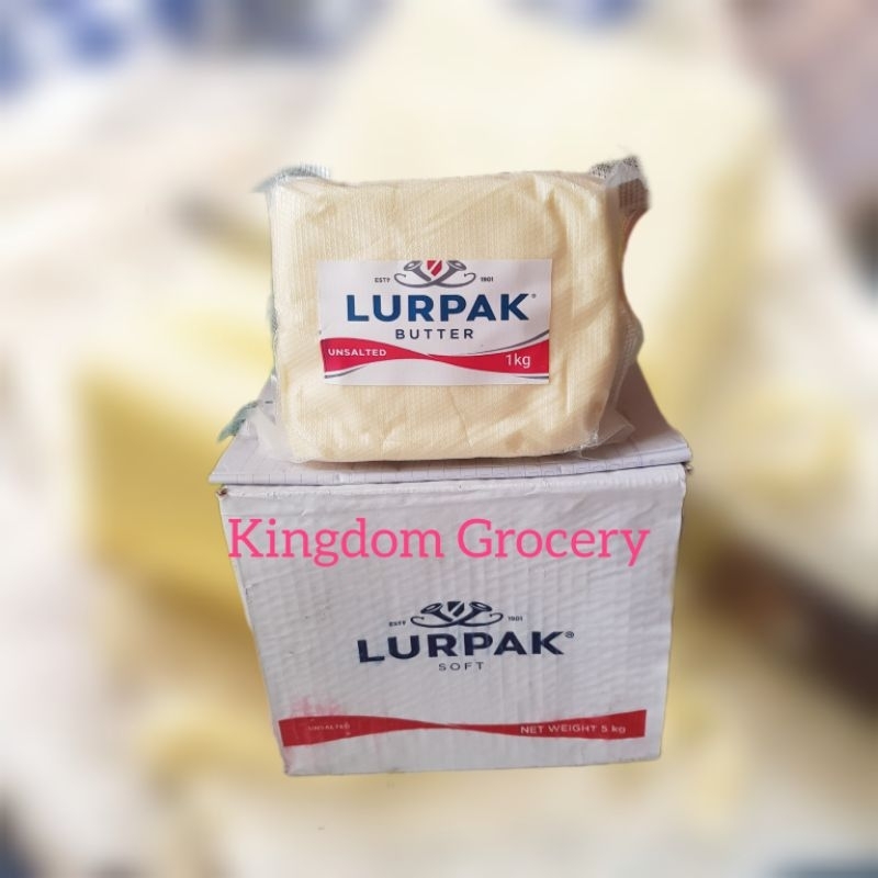 Jual LURPAK UNSALTED BUTTER/PURE BUTTER FAT 82% 1kg (Original) | Shopee ...