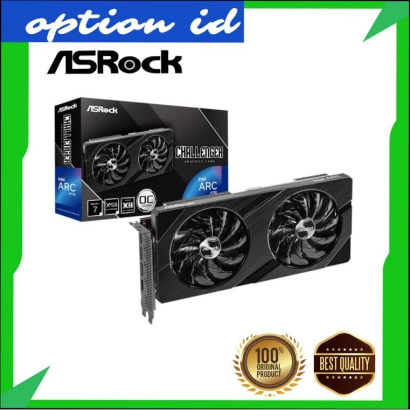 Jual VGA ASRock Intel ARC A770 CHALLENGER OC 16G | ARC 7 16GB GDDR6 ...