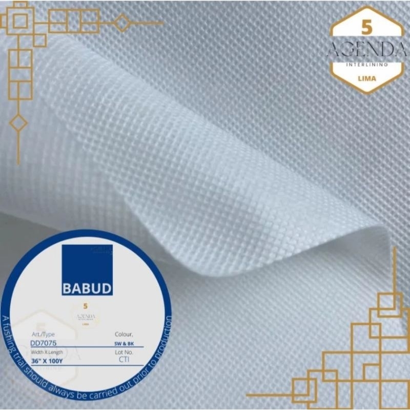 Jual Kain Keras Lem Kodok Pelon Interlining Tebal DD 7075 Rollan ...