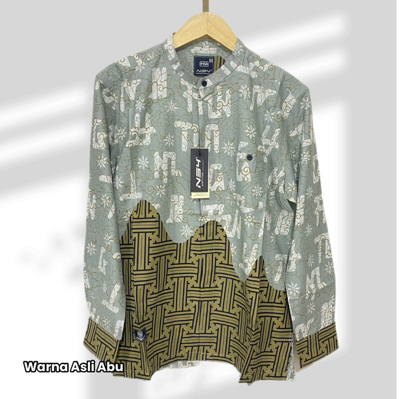 Jual Kemeja Koko Pria Lengan Panjang Baju Koko Muslim | Shopee Indonesia