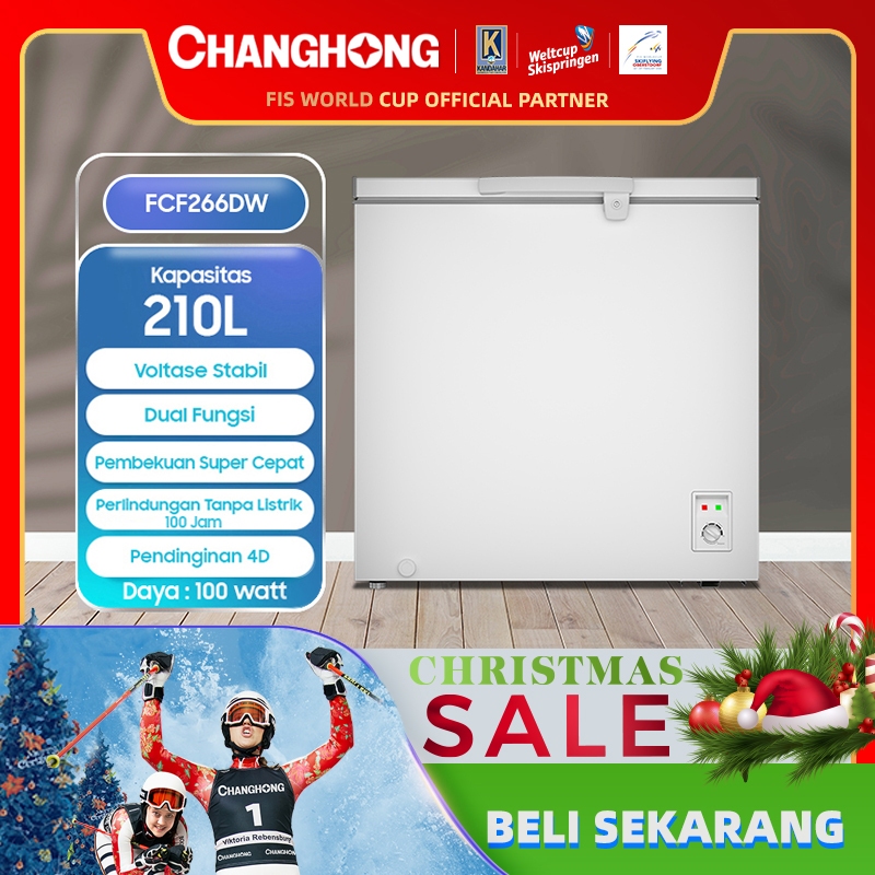 Jual Changhong Chest Freezer FCF266DW Kapasitas 210 Liter (fast ...