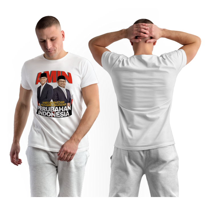 Jual baju amin anies muhaimin dtf 2024 indonesia berubah 2024 | Shopee ...