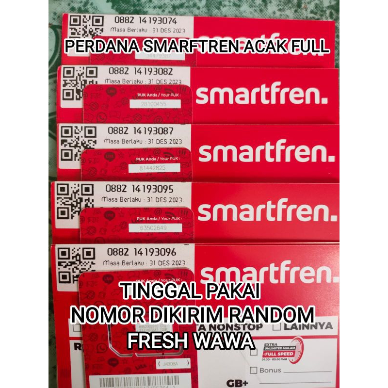 Jual kartu smartfren urut acak full bisa untuk modem | Shopee Indonesia