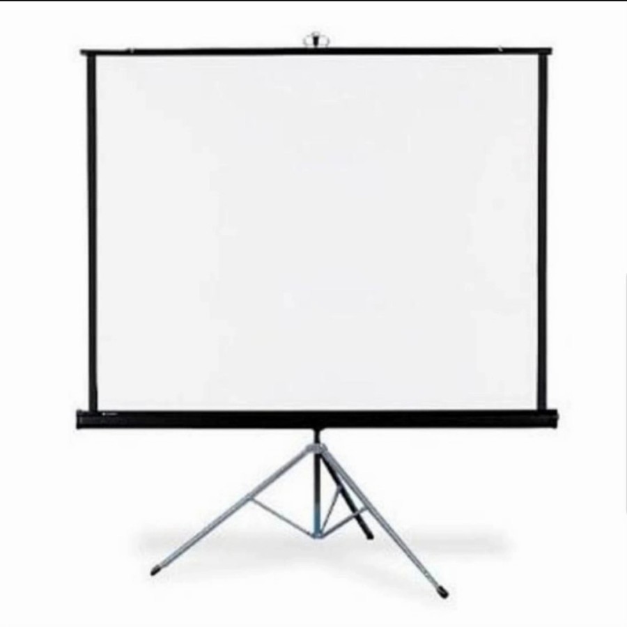 Jual LAYAR PROJECTOR / SCREEN PROYEKTOR TRIPOT 70 INCH | Shopee Indonesia