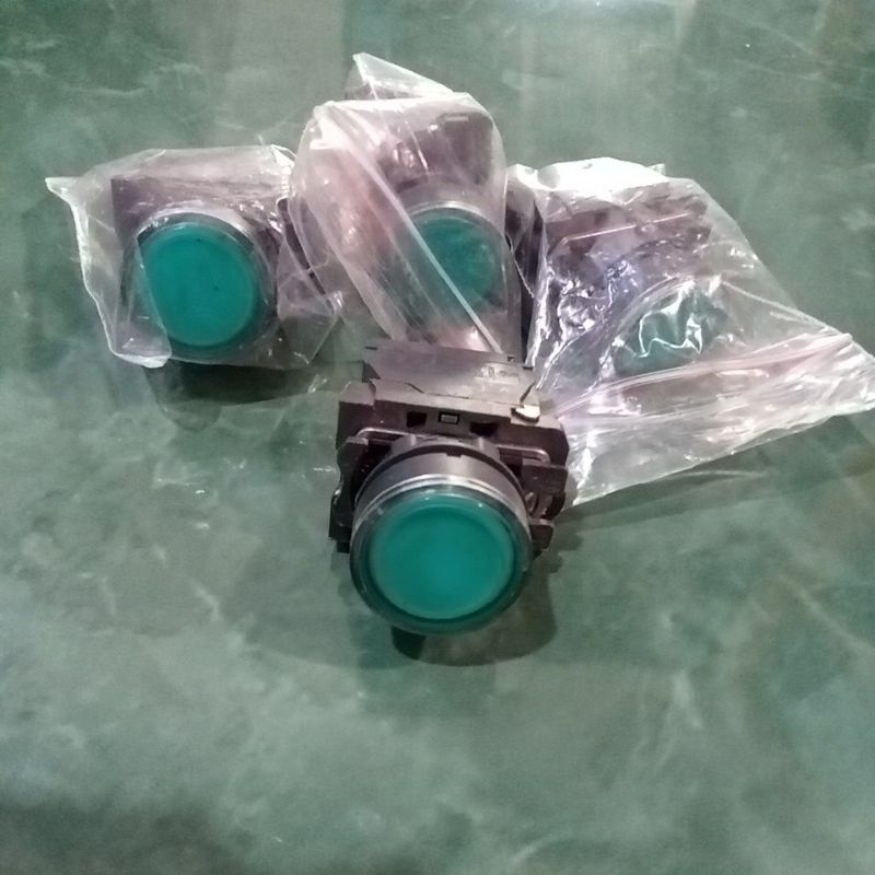 Jual Push Button Panel Schneider Hijau dengan Led indikator 24vdc ...