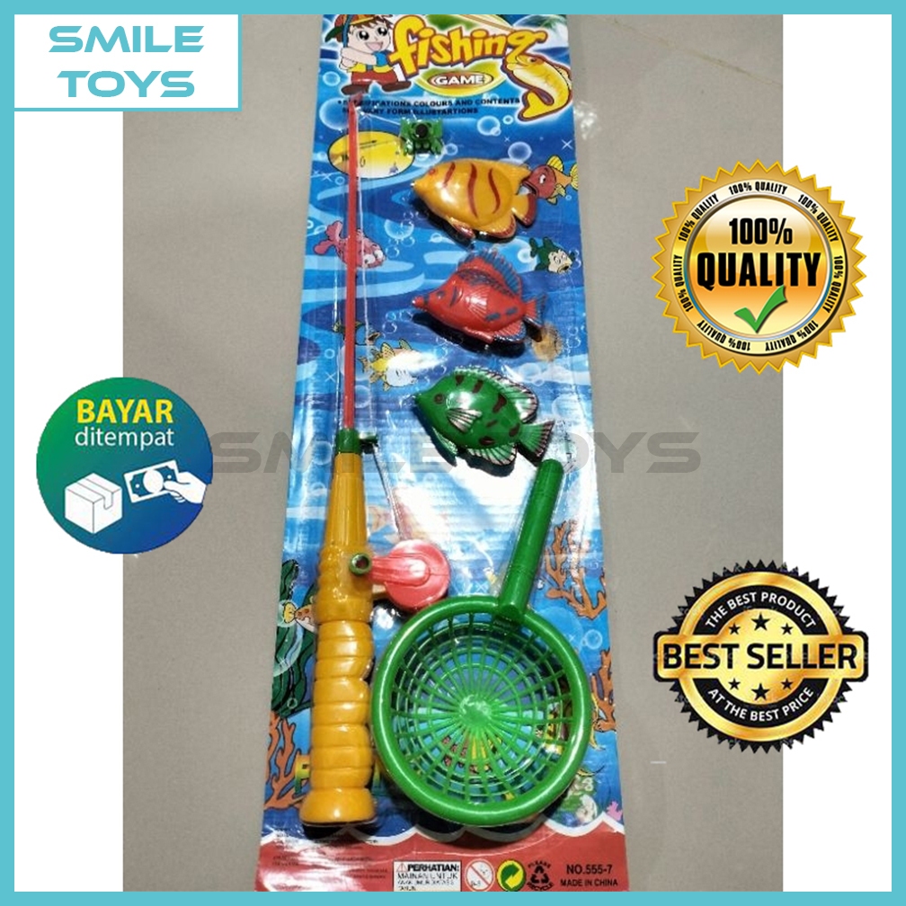 Jual Smile - Mainan Anak Mancing Ikan / Pancingan Ikan Magnet Fishing ...
