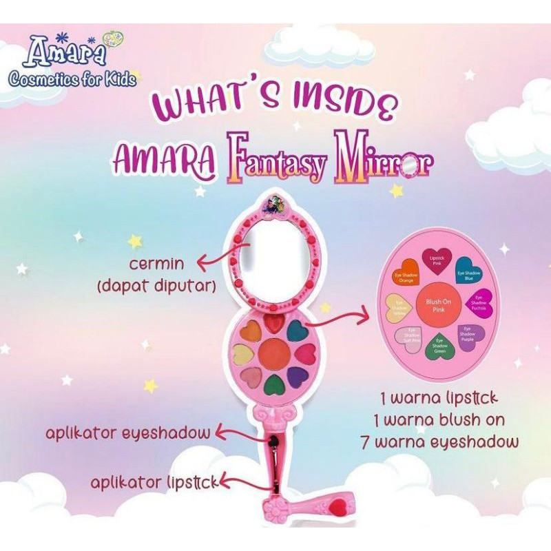 Jual ORIGINAL !! AMARA Fantasy Mirror Make Up Kit for Kids All in One ...