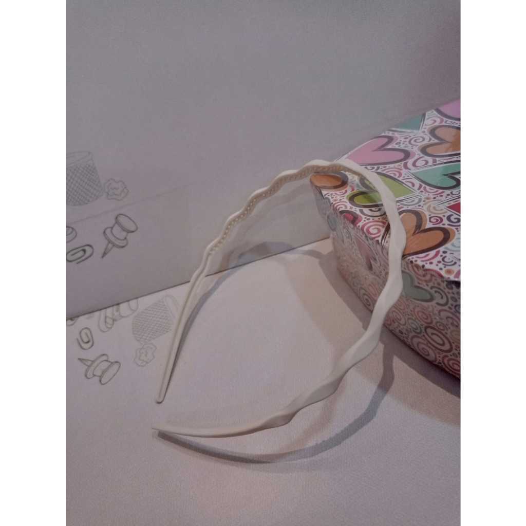 Jual Bando Polos Gelombang 0,5cm / Bando Bandana Polos Kecil Model ...