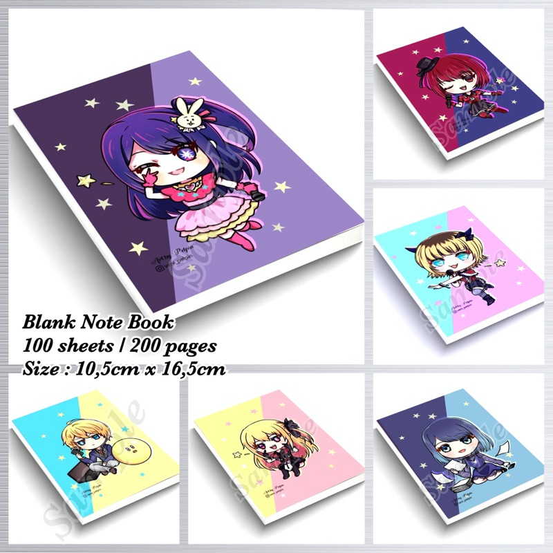 Jual sketch book anime note book notes oshi no ko ai hoshino anak idola ...