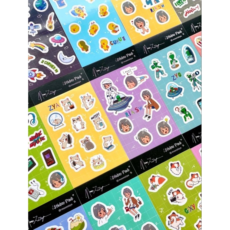 Jual STICKER KARAKTER MOONZIZYA | RIA SW CURUT GYDYX GIXY ZYO ZYA ...