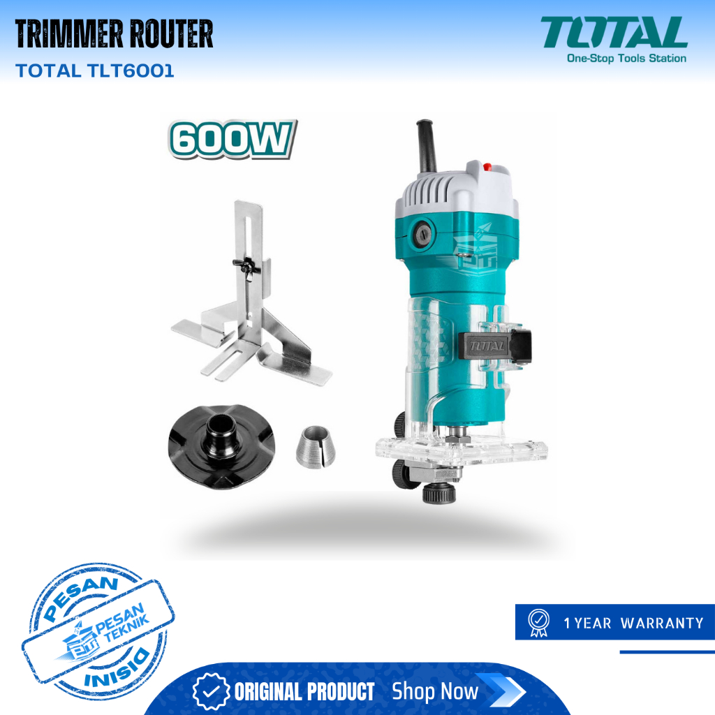 Jual Mesin Profil Kayu Trimmer Router TOTAL TLT6001 | Shopee Indonesia